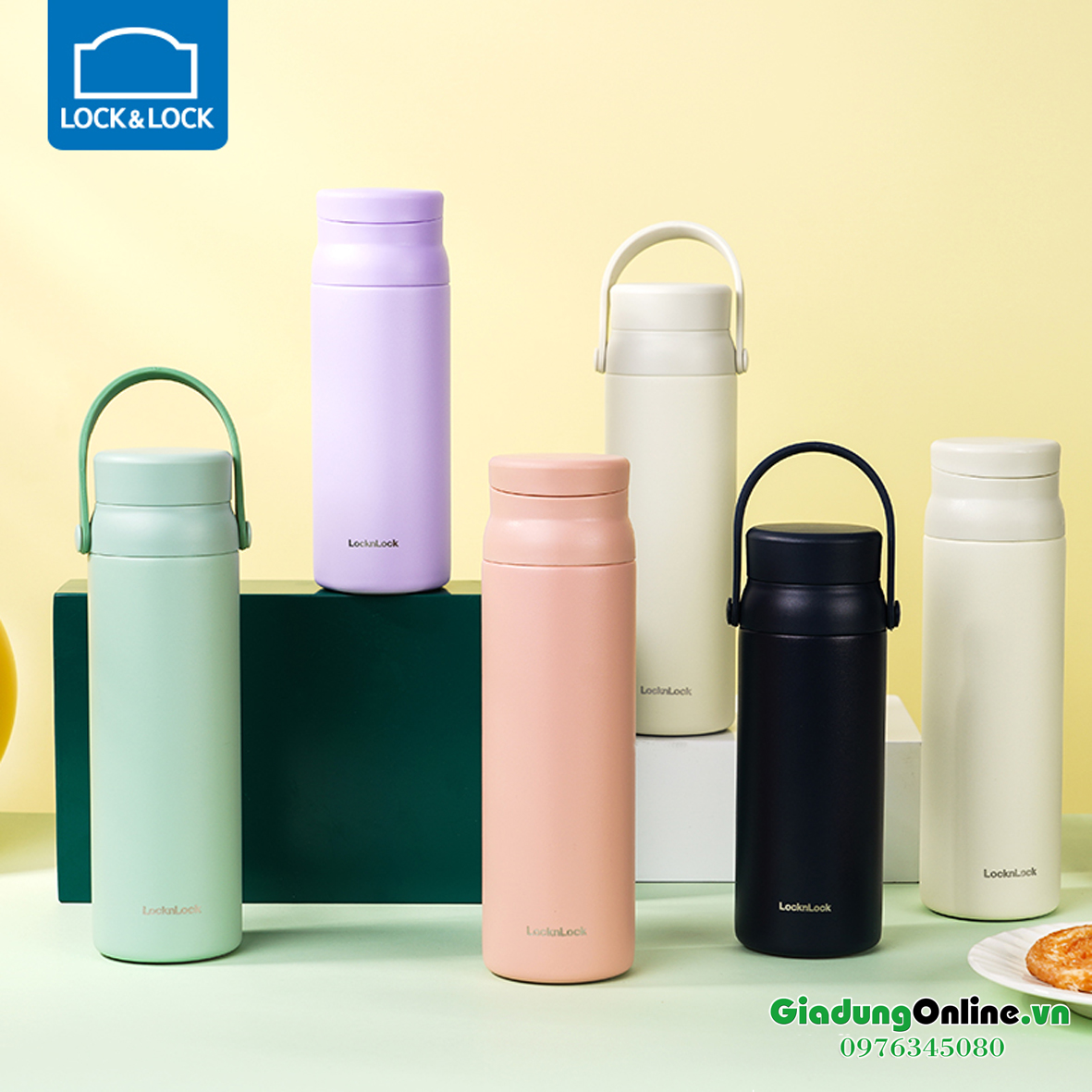 Bình giữ nhiệt LocknLock LHC4246MIT 450ml - Màu Mint