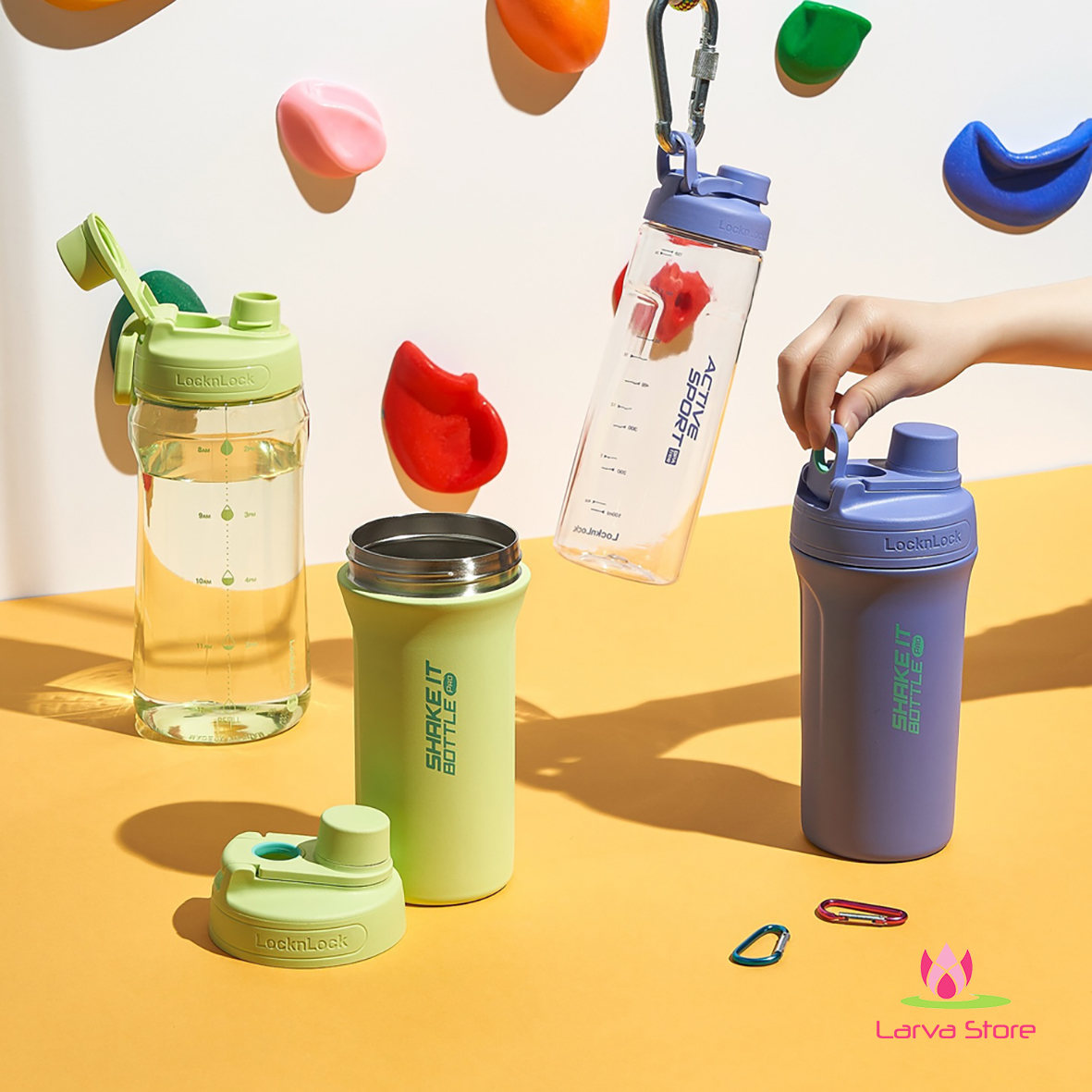 Bình Giữ Nhiệt LocknLock Shake It Bottle Pro 650ml Inox 304 LHC4276 650ml