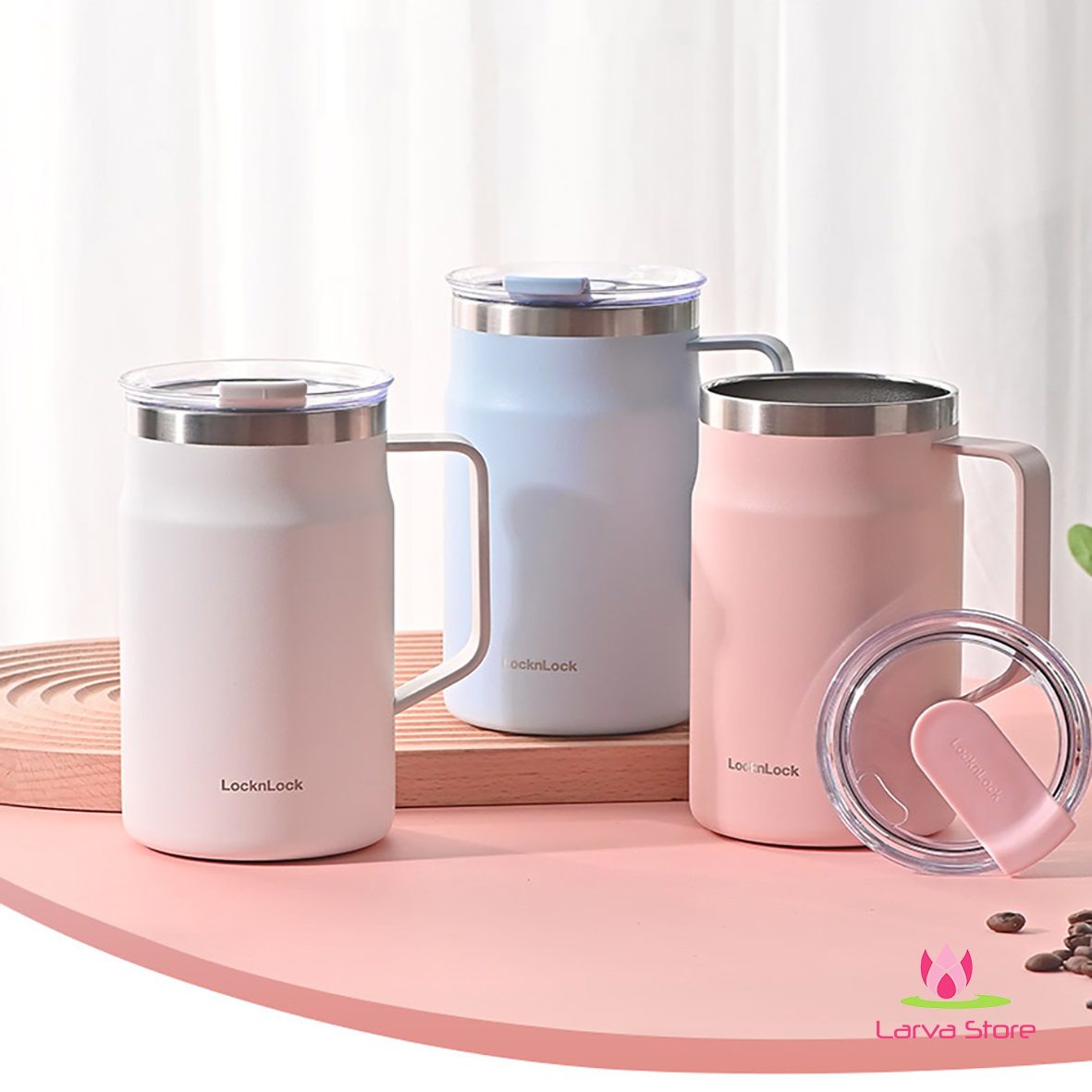 Ca Giữ Nhiệt Inox304 Chính Hãng LocknLock Metro Mug 600ml LHC4282