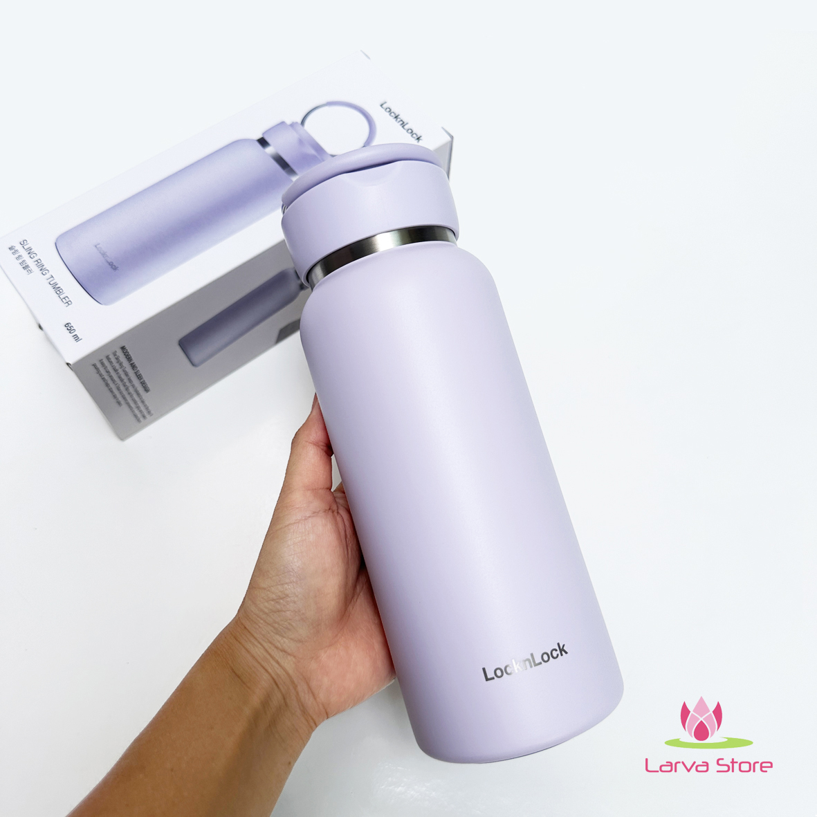 LHC4321 Bình giữ nhiệt Lock&Lock Sling Ring Tumbler 650ml Giữ nhiệt 15 ...