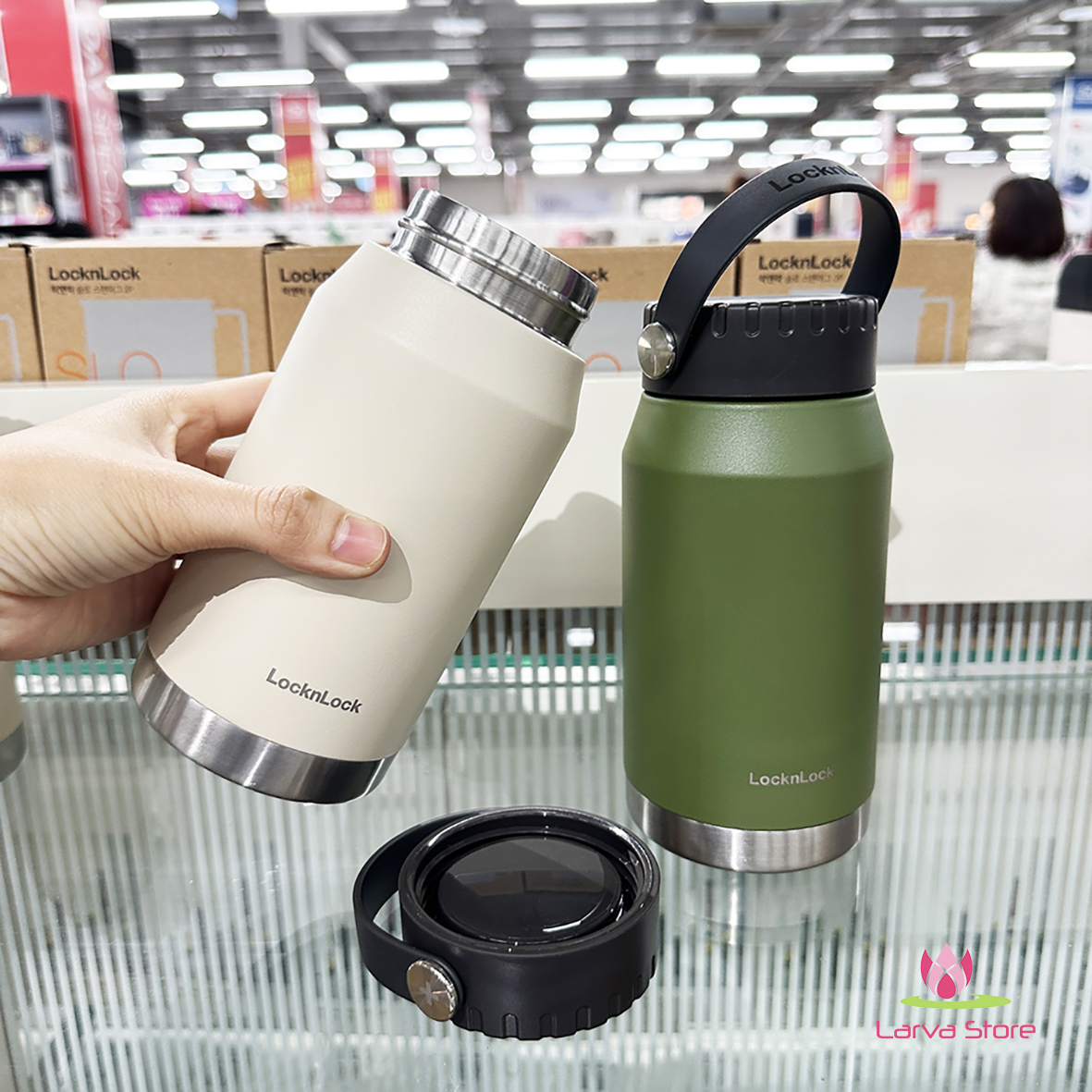 LHC4323 - Bình Giữ Nhiệt LocknLock Slo Handle Tumbler 500ml