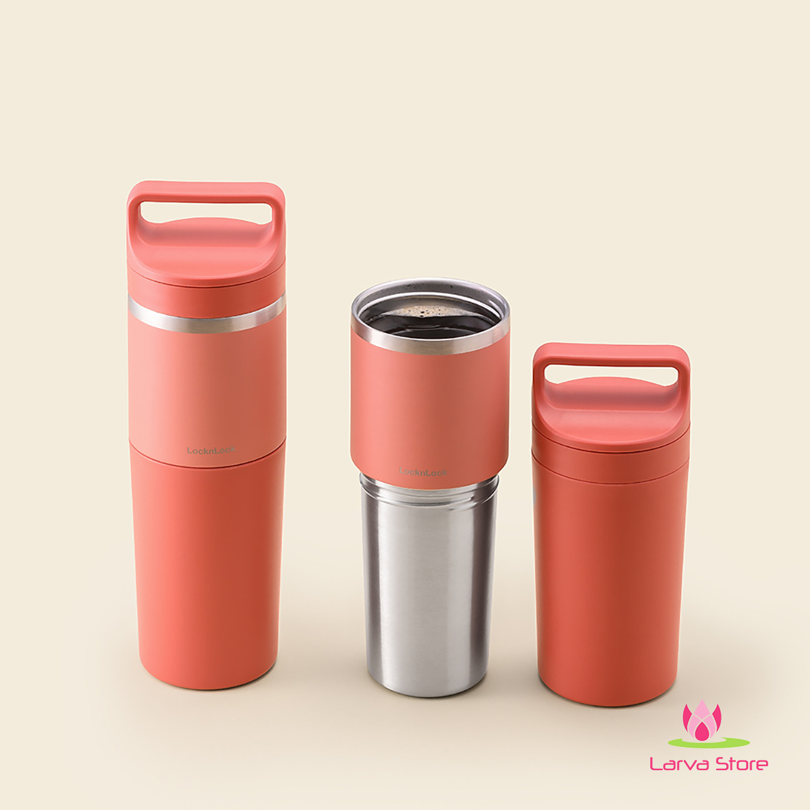 Bình Giữ Nhiệt inox 304 LocknLock Slo 2in1 600ml LHC4332