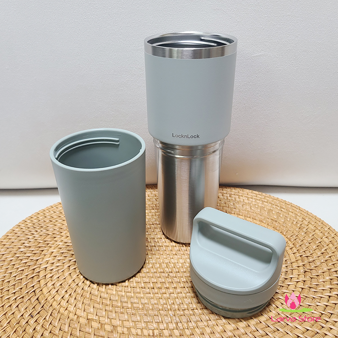 Bình Giữ Nhiệt inox 304 LocknLock Slo 2in1 600ml LHC4332