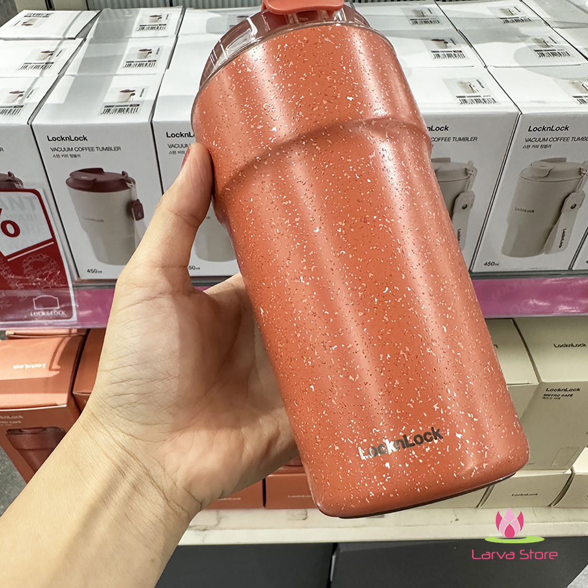 Ly giữ nhiệt lòng phủ sứ LocknLock 500ml Metro Cafe Tumbler LHC4357