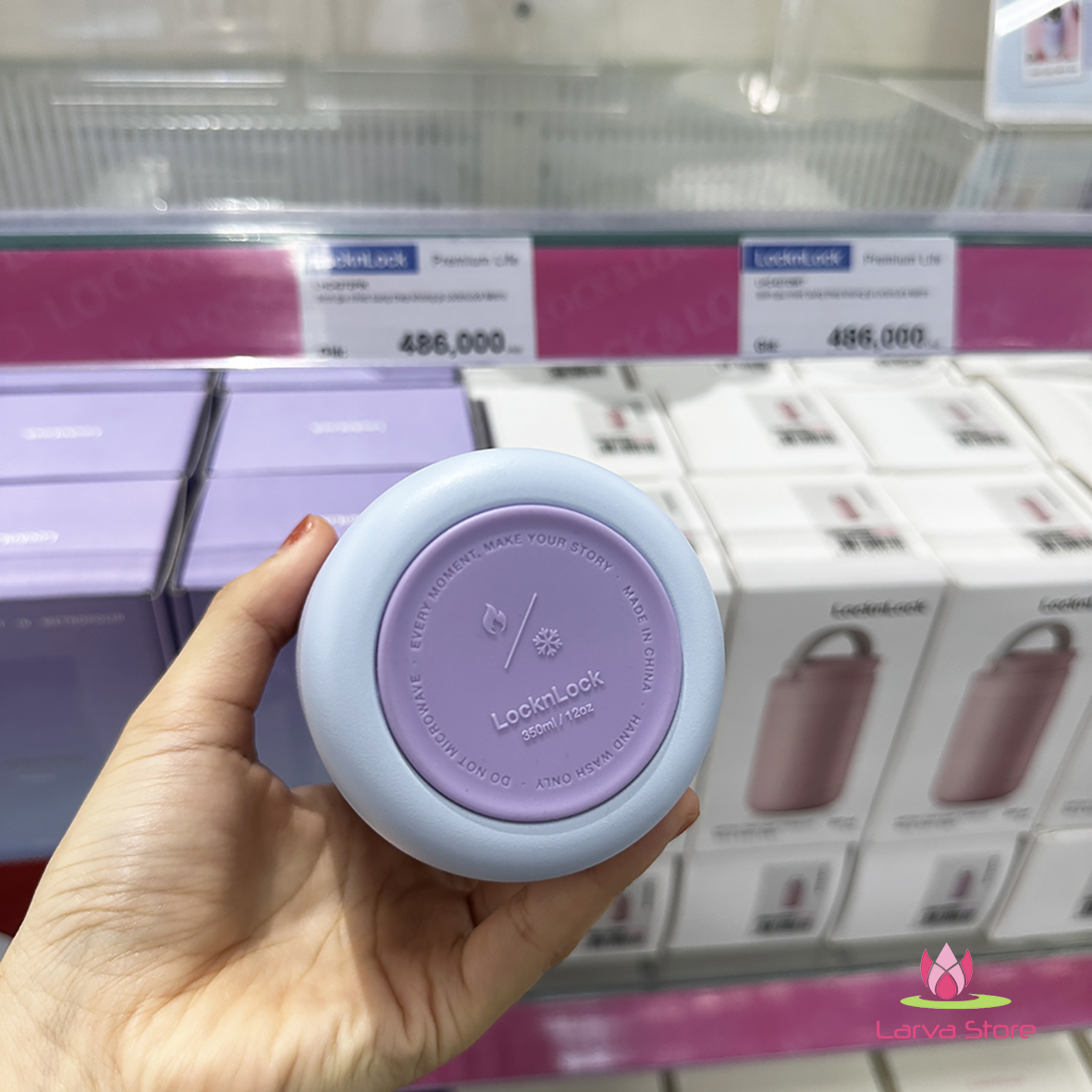 Bình Giữ Nhiệt LocknLock Metro Studio Midnight Purple Inox 304 350ml LHC4361VOL