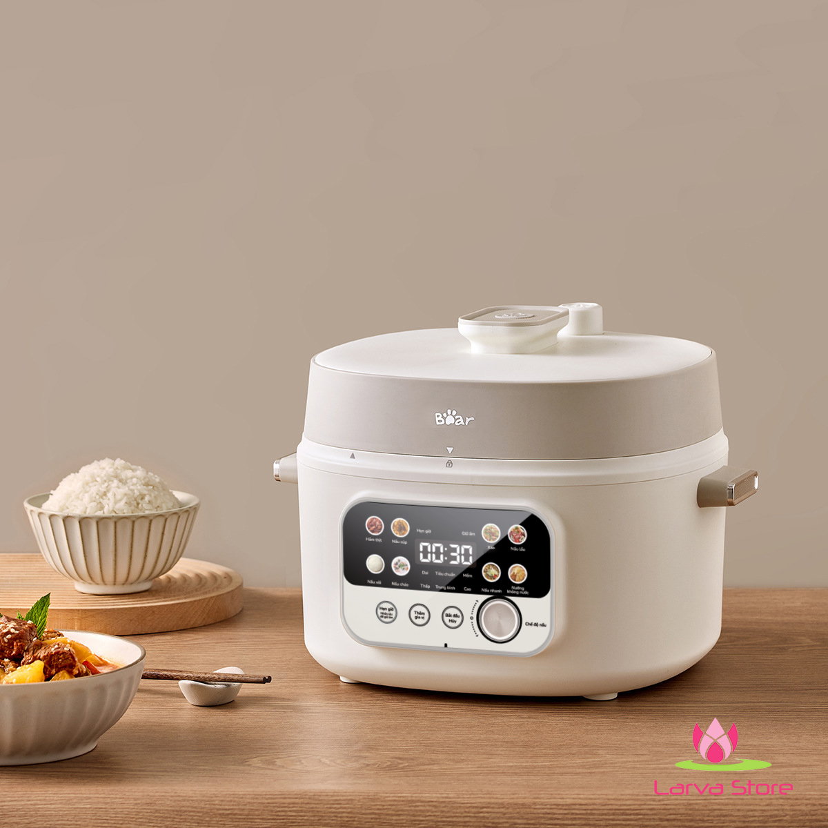 Nồi áp suất Bear 4L SB-AS40W bản Tiếng Việt bảo hành Chính hãng 18 tháng