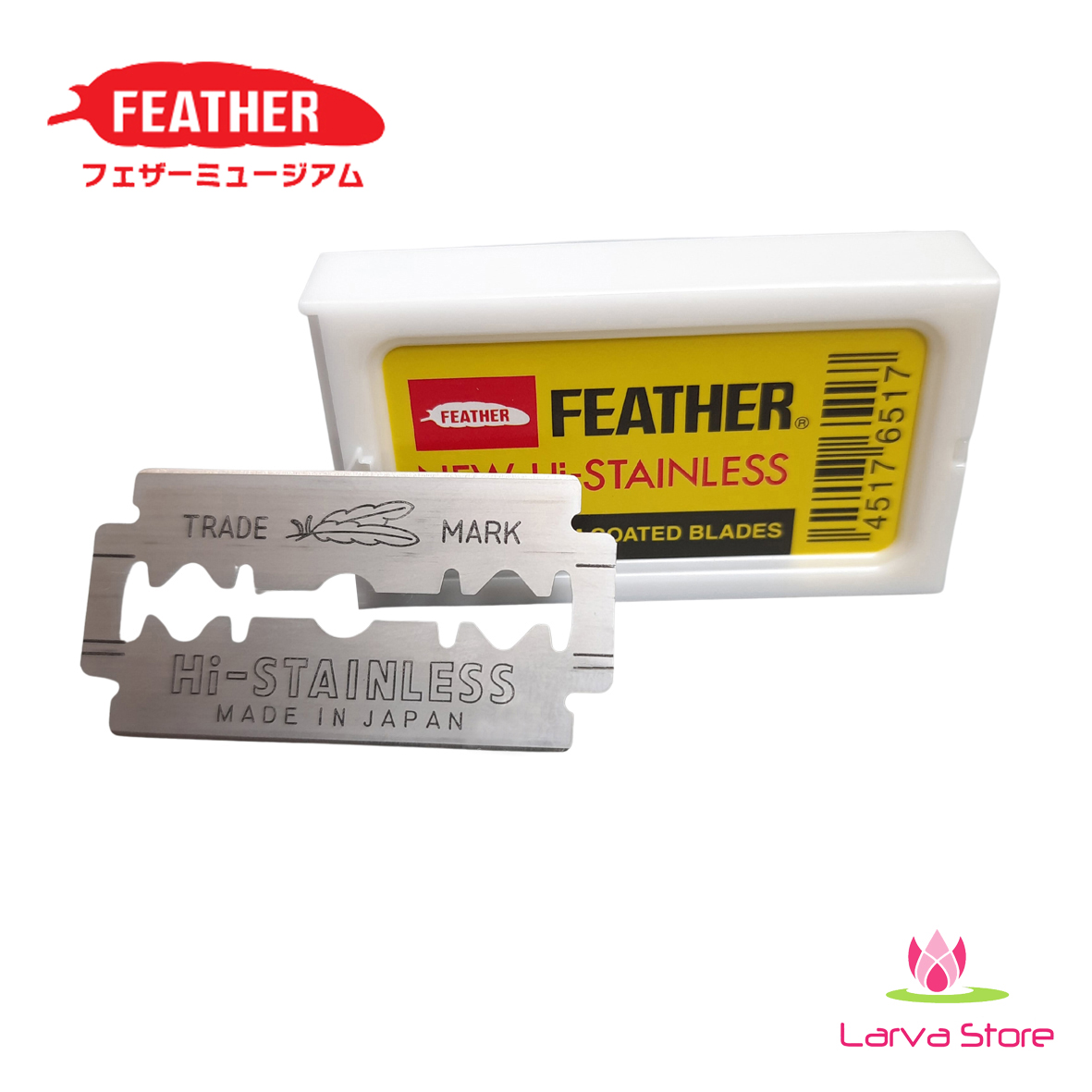 Hộp 10 Lưỡi Dao Lam Feather Cực Sắc Bén - Sản xuất tại Nhật Bản
