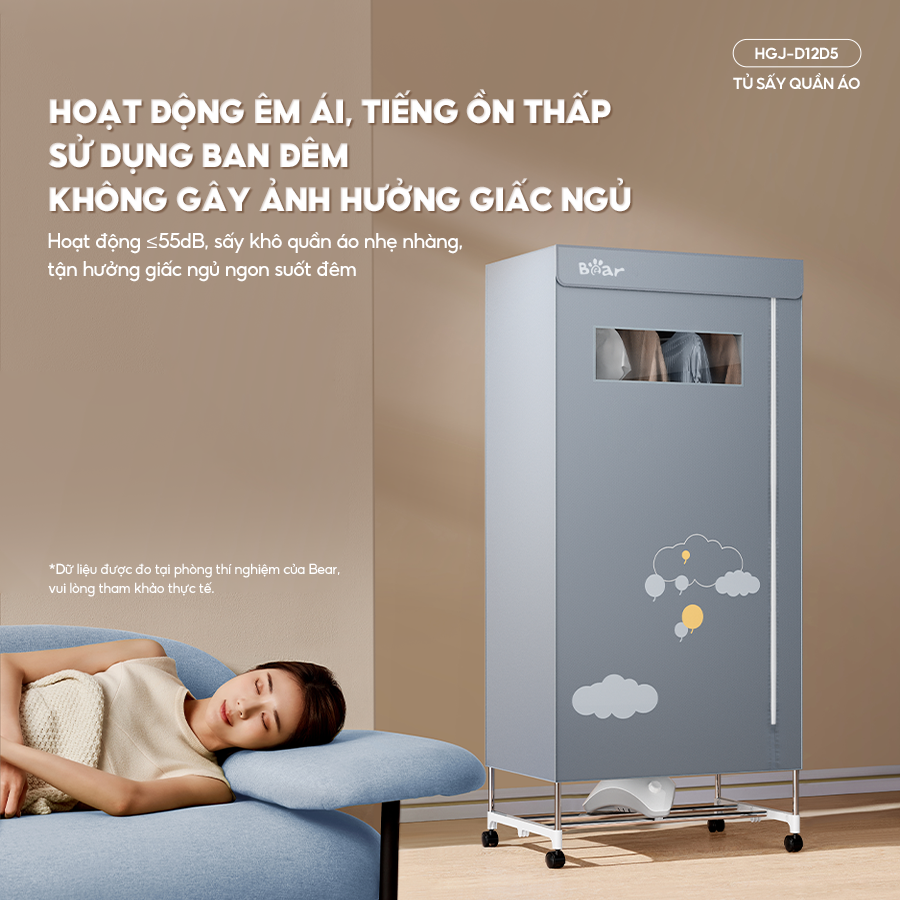 Tủ sấy quần áo Bear HGJ-D12D5