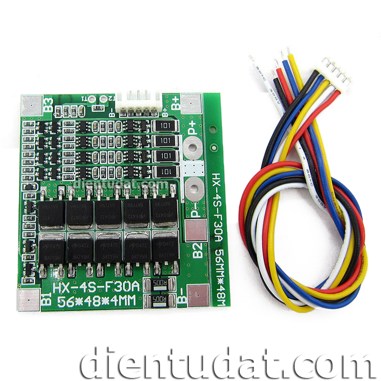 Mạch Sạc Bảo Vệ Pin 4 Cell Nối Tiếp 30A - V1 | Điện Tử DAT