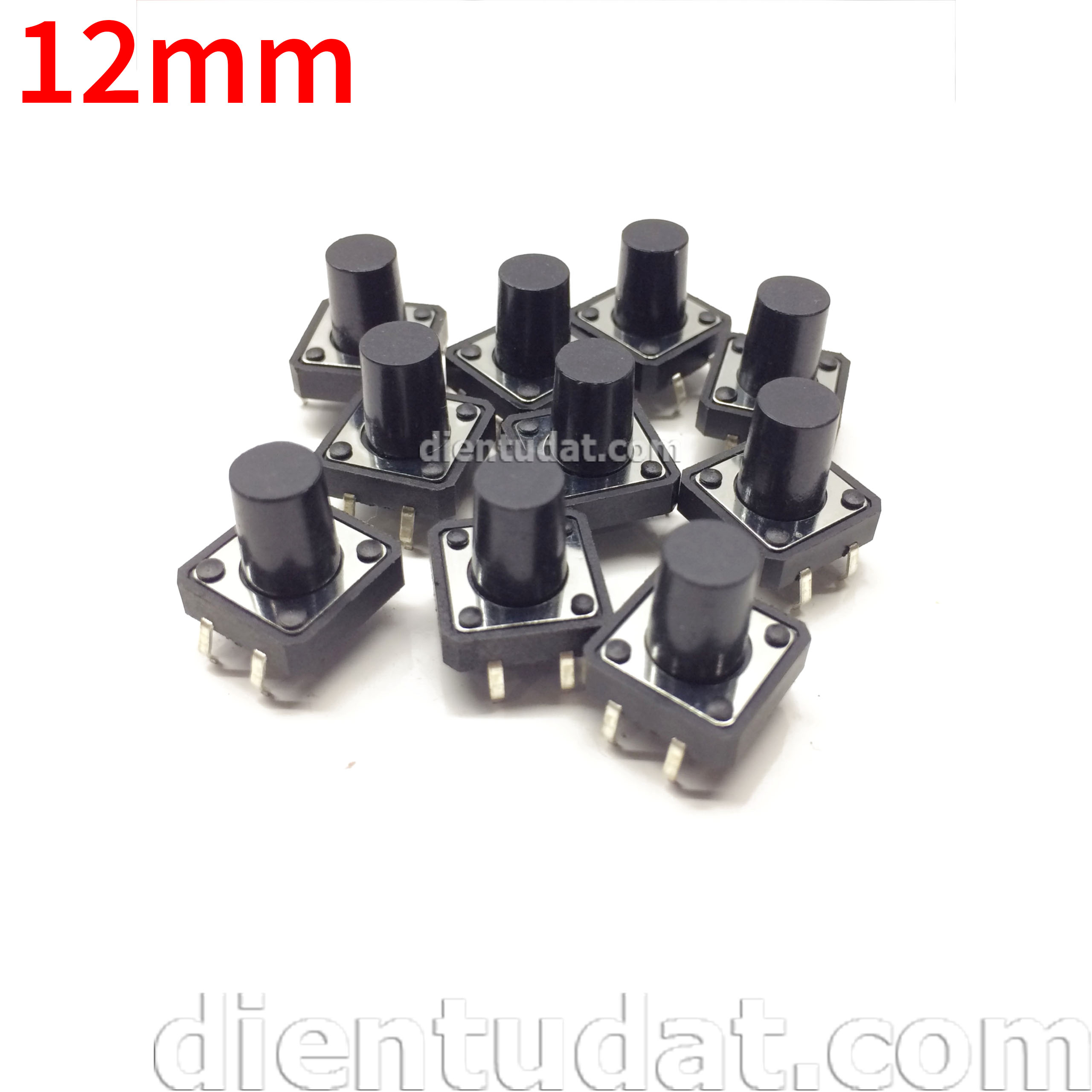Combo 10 Nút Nhấn SW-12mm | Điện Tử DAT