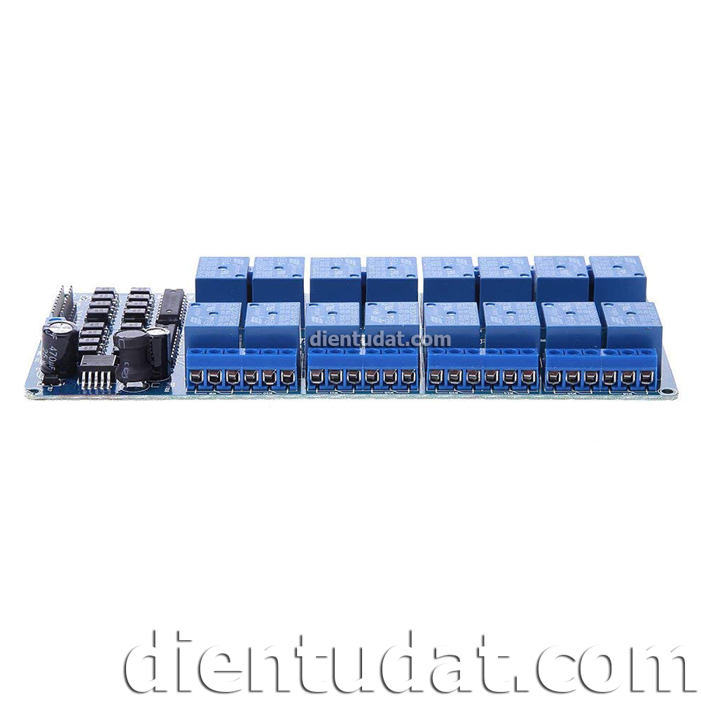 Module Relay 16 Kênh Kích Mức Thấp 12V | Điện Tử DAT