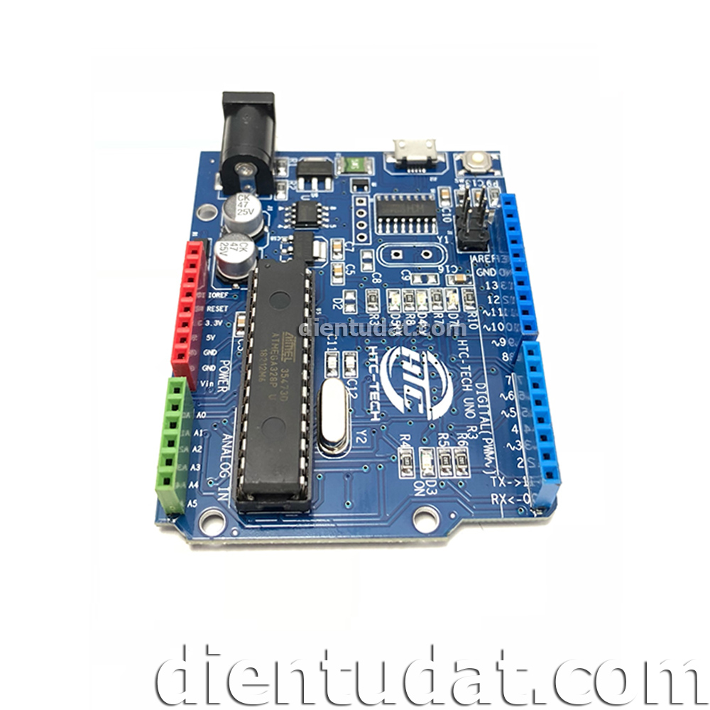 Mạch HTC Uno R3 - Tương Thích Arduino Uno R3 | Điện Tử DAT
