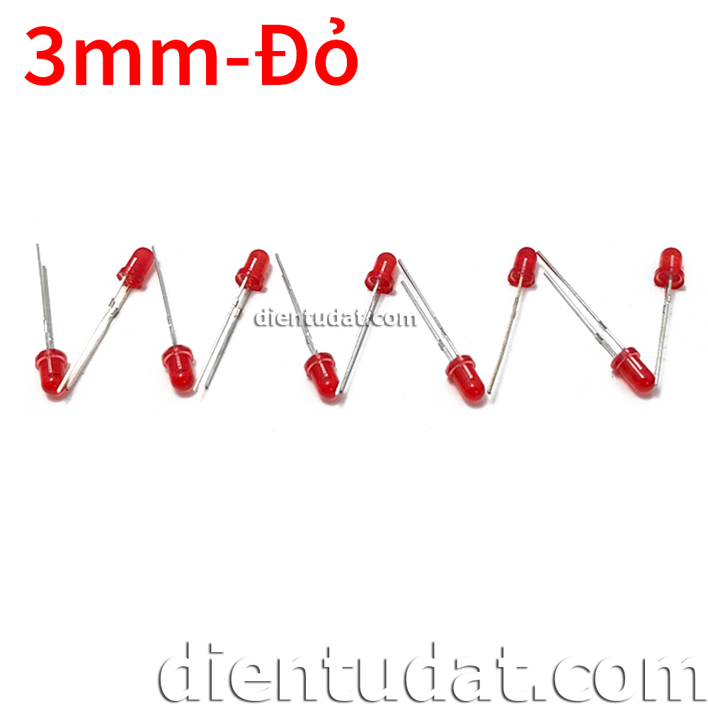 Combo 10 Led 3mm Đỏ | Điện Tử DAT