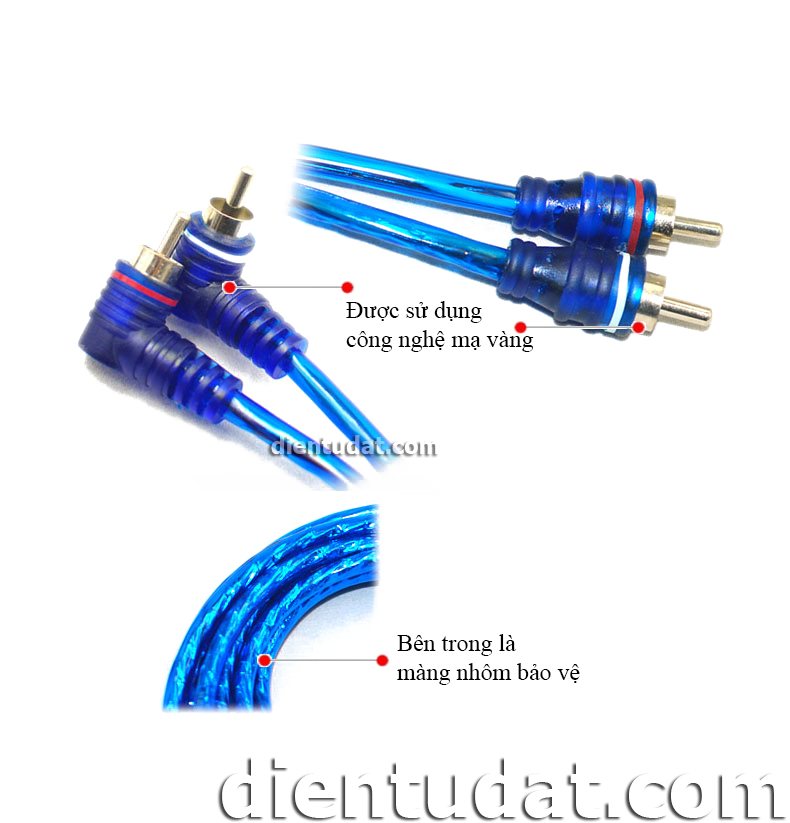Cáp Audio Jack AV RCA Sang AV RCA | Điện Tử DAT