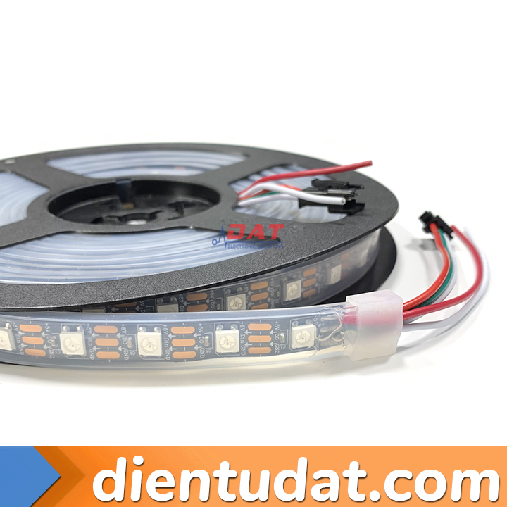 Dây LED RGB WS2812 Vỏ Nhựa Chống Nước - 60 LED | Điện Tử DAT