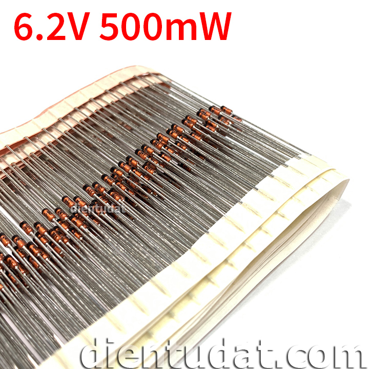 Diode Zener 6.2V 500mW DO35 1N5234B - 1 Cái | Điện Tử DAT