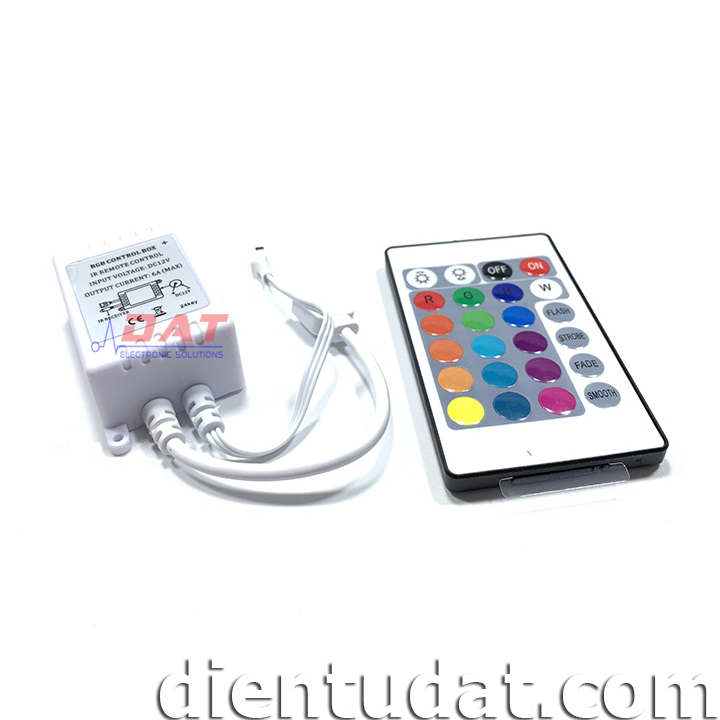 Driver Điều Khiển LED RGB 12V Remote 24 Nút | Điện Tử DAT
