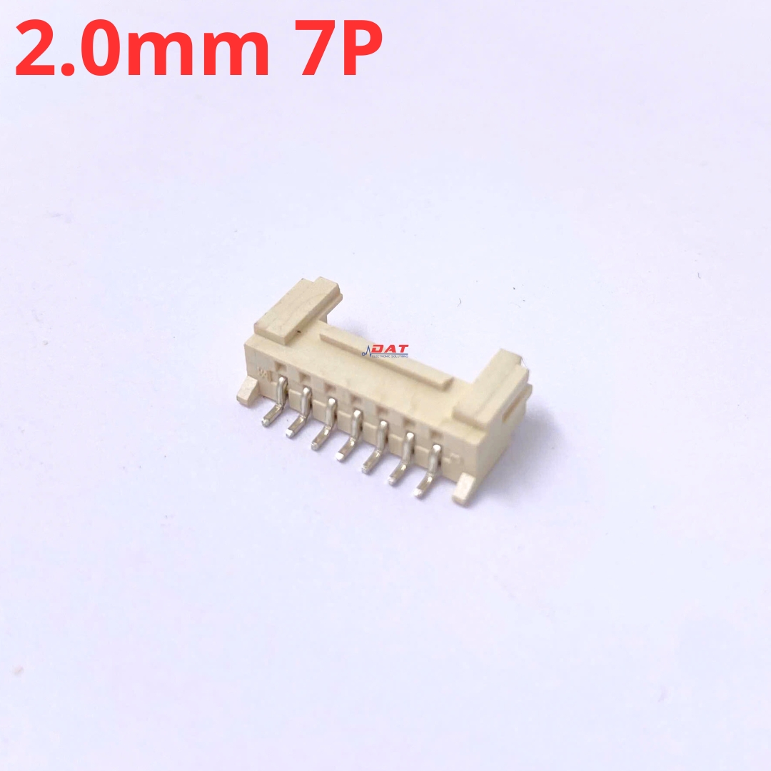 Jack Socket HY2.0mm Hàn Dán Nằm Ngang 7P | Điện Tử DAT