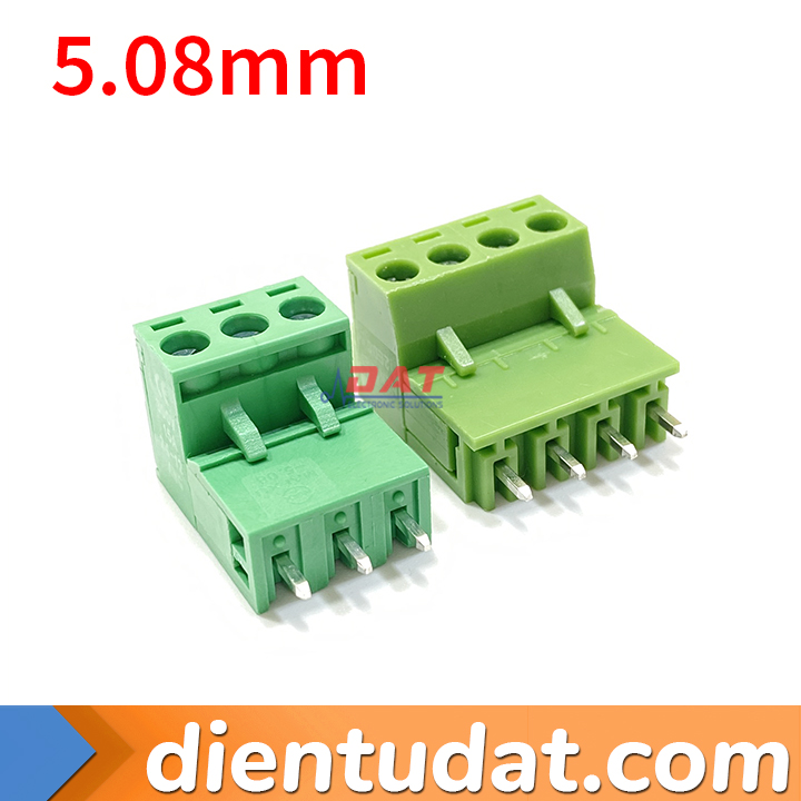 KF2EDG-5.08- 3P 4P Đầu Nối Connector Hàn PCB X Chân Thẳng 5.08mm | Điện Tử DAT