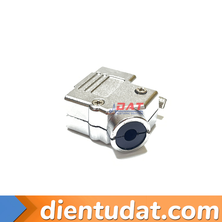 Vỏ Kim Loại D-SUB 9 Pin Đầu Cong 45 Độ | Điện Tử DAT