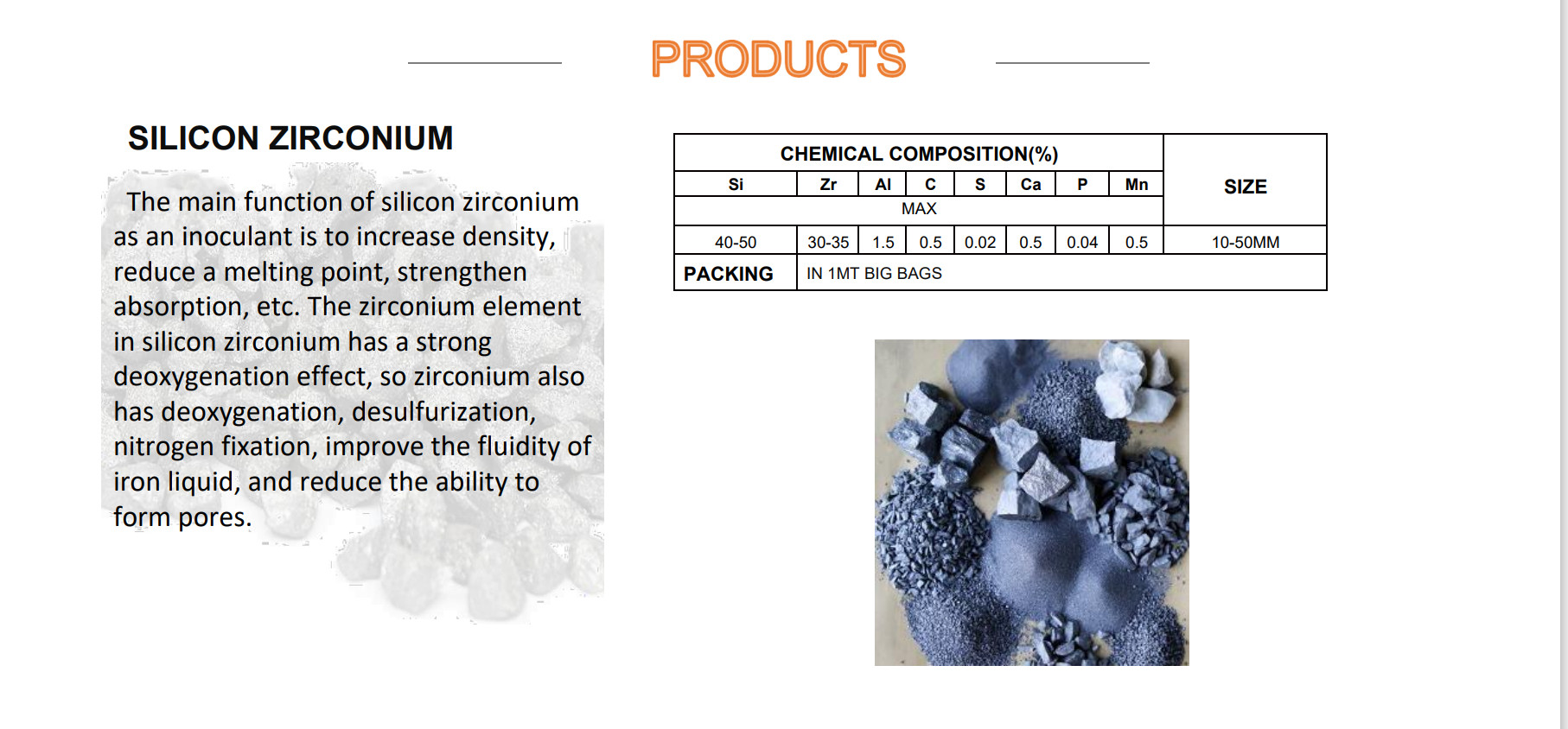 Silicon Zirconium