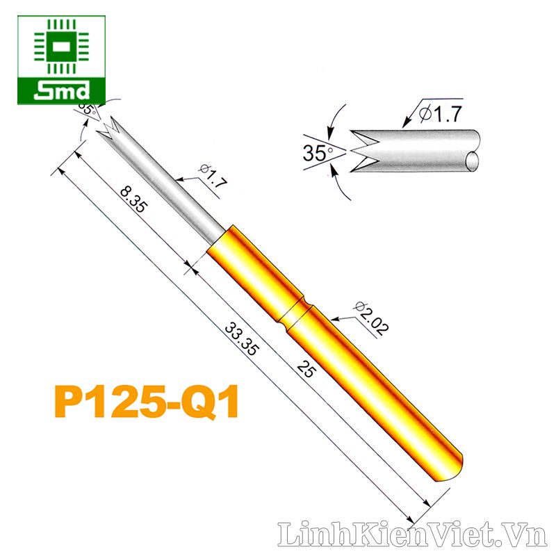 Kim test mạch P125-Q1 – Linh kiện điện tử SMD