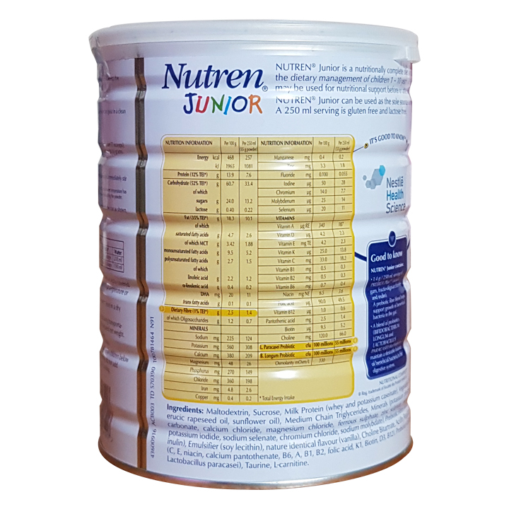 Sữa Nutren Junior 800g | Trẻ Từ 1-10 Tuổi, Biếng Ăn, Suy Dinh Dưỡng ...