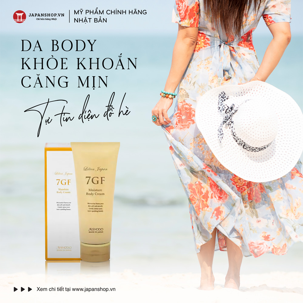 Kem dưỡng thể 7GF Aishodo Moisture Body Cream 150g JAPANSHOP.VN