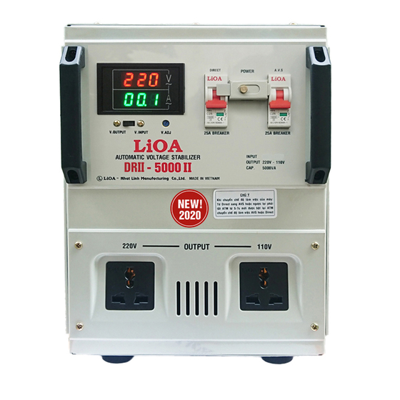 ỔN ÁP LIOA 1 PHA 5KVA DRII-5000II