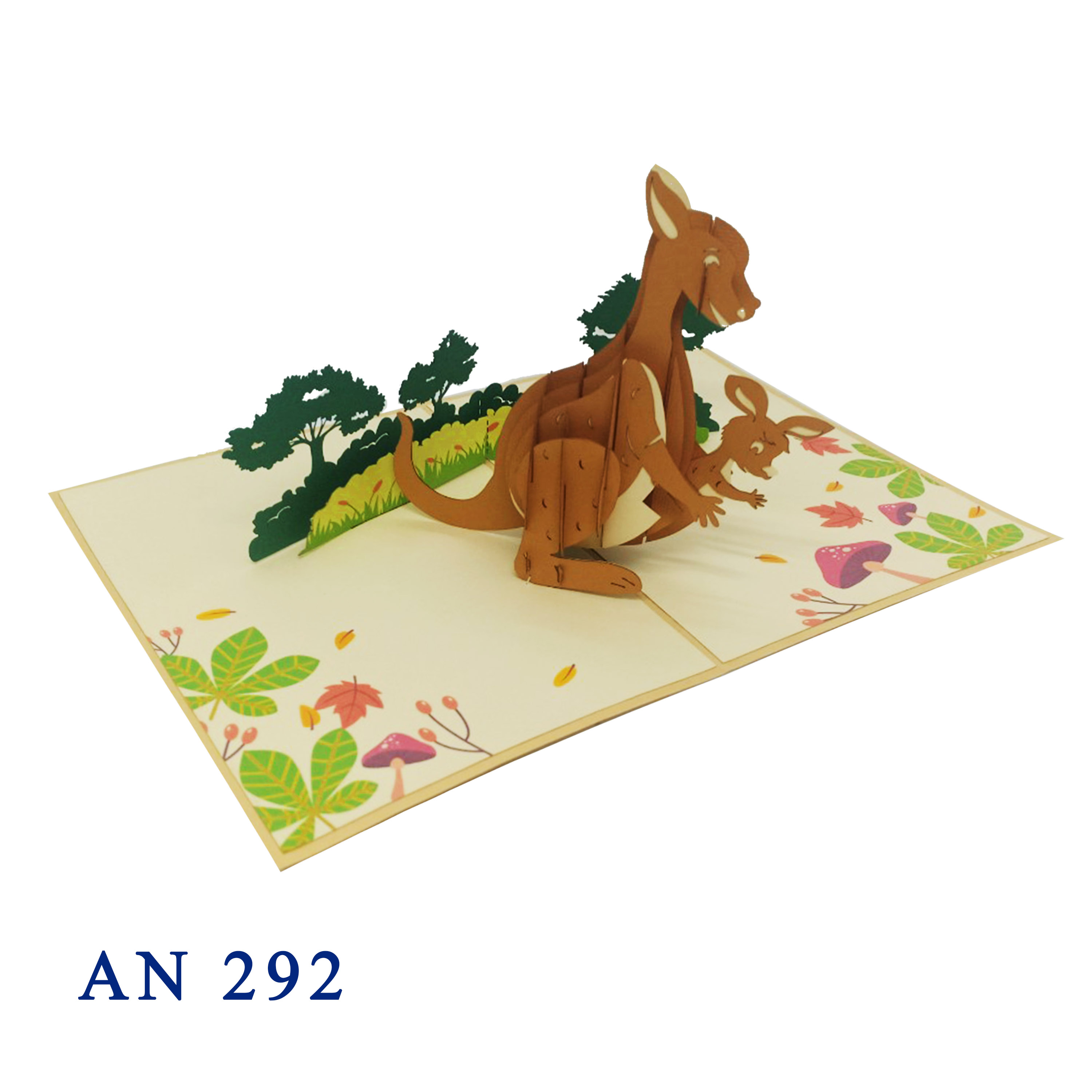 Kangaroo Pop Up Card