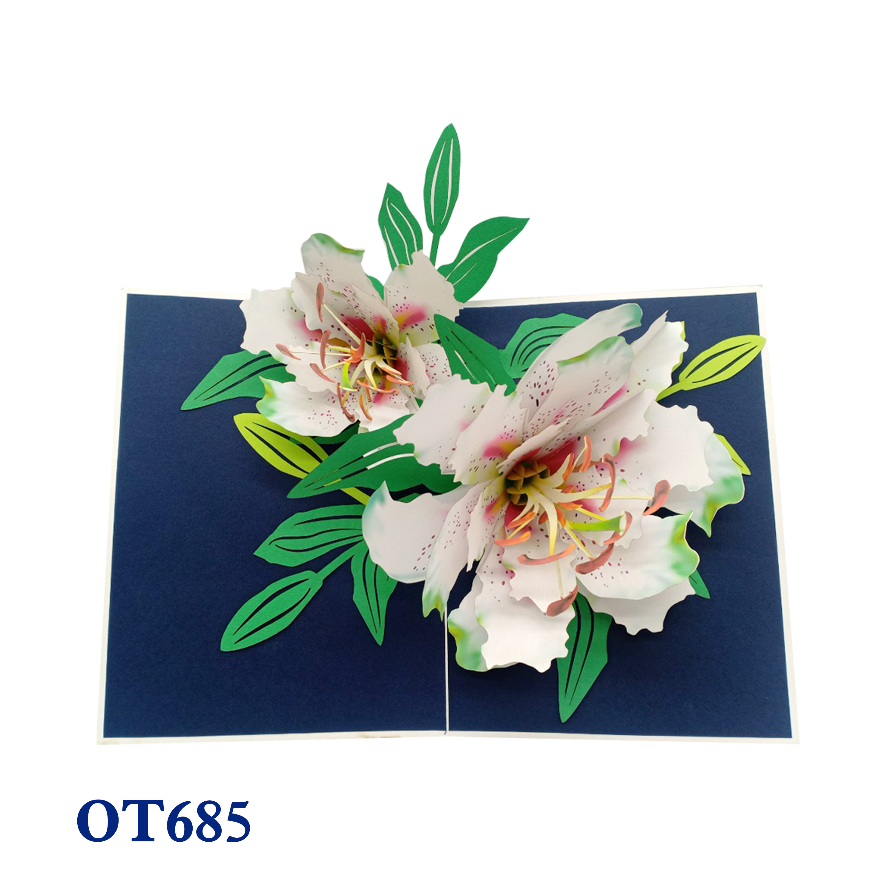 FLOWERS POP UP 3D CARD