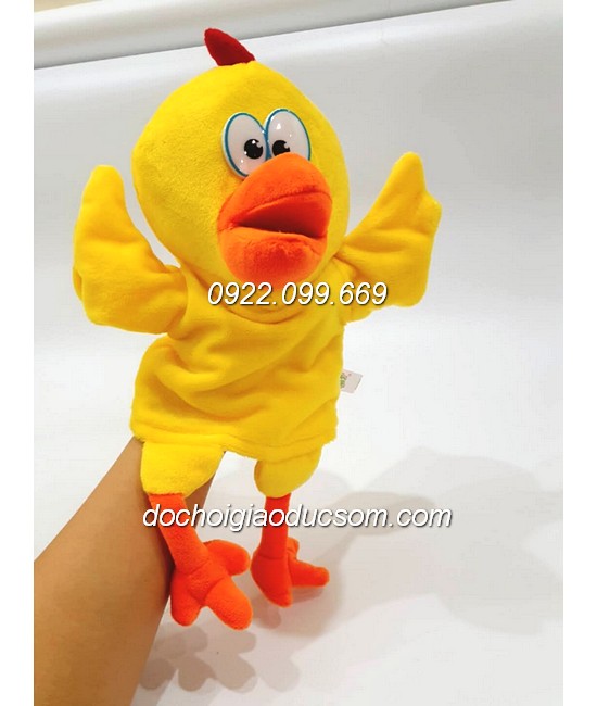 Rối bàn tay hình con GÀ CON há miệng được- Bé thông minh kể chuyện sáng tạo