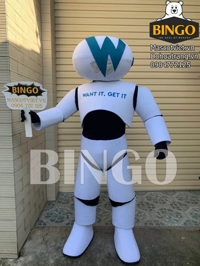 Mascot Robot 04 Robot Hiện đại Và Thông Minh Bingo