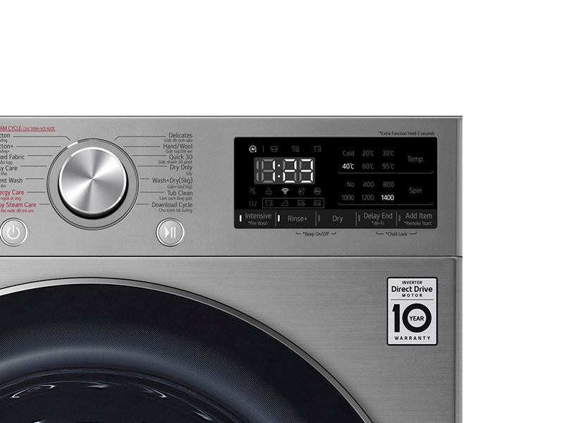 Máy giặt sấy LG Inverter 9kg/5kg FV1409G4V