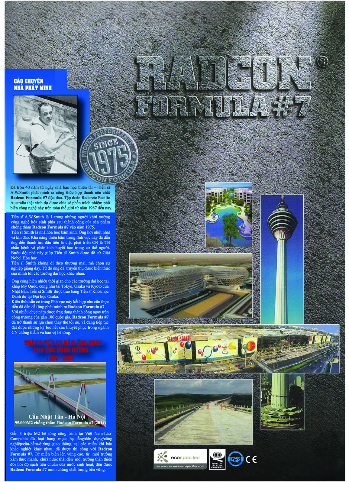 HƯỚNG DẪN THI CÔNG RADCON FORMULA #7 – Hóa chất xây dựng