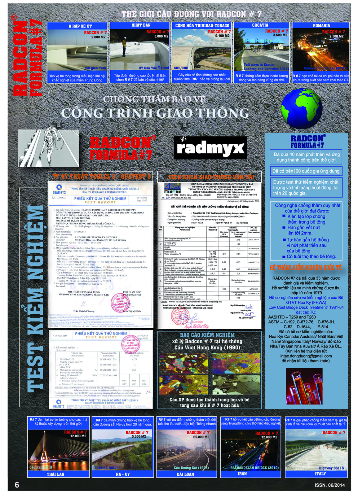 HƯỚNG DẪN THI CÔNG RADCON FORMULA #7 – Hóa chất xây dựng