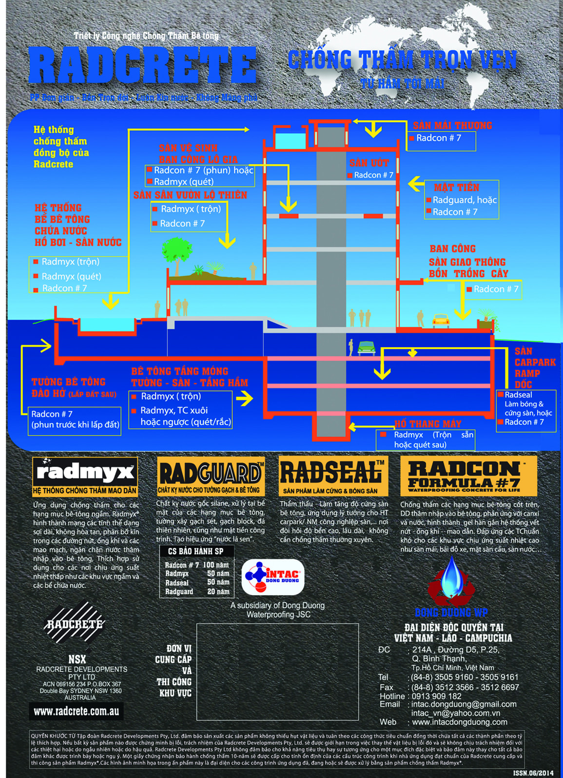 HƯỚNG DẪN THI CÔNG RADCON FORMULA #7 – Hóa chất xây dựng
