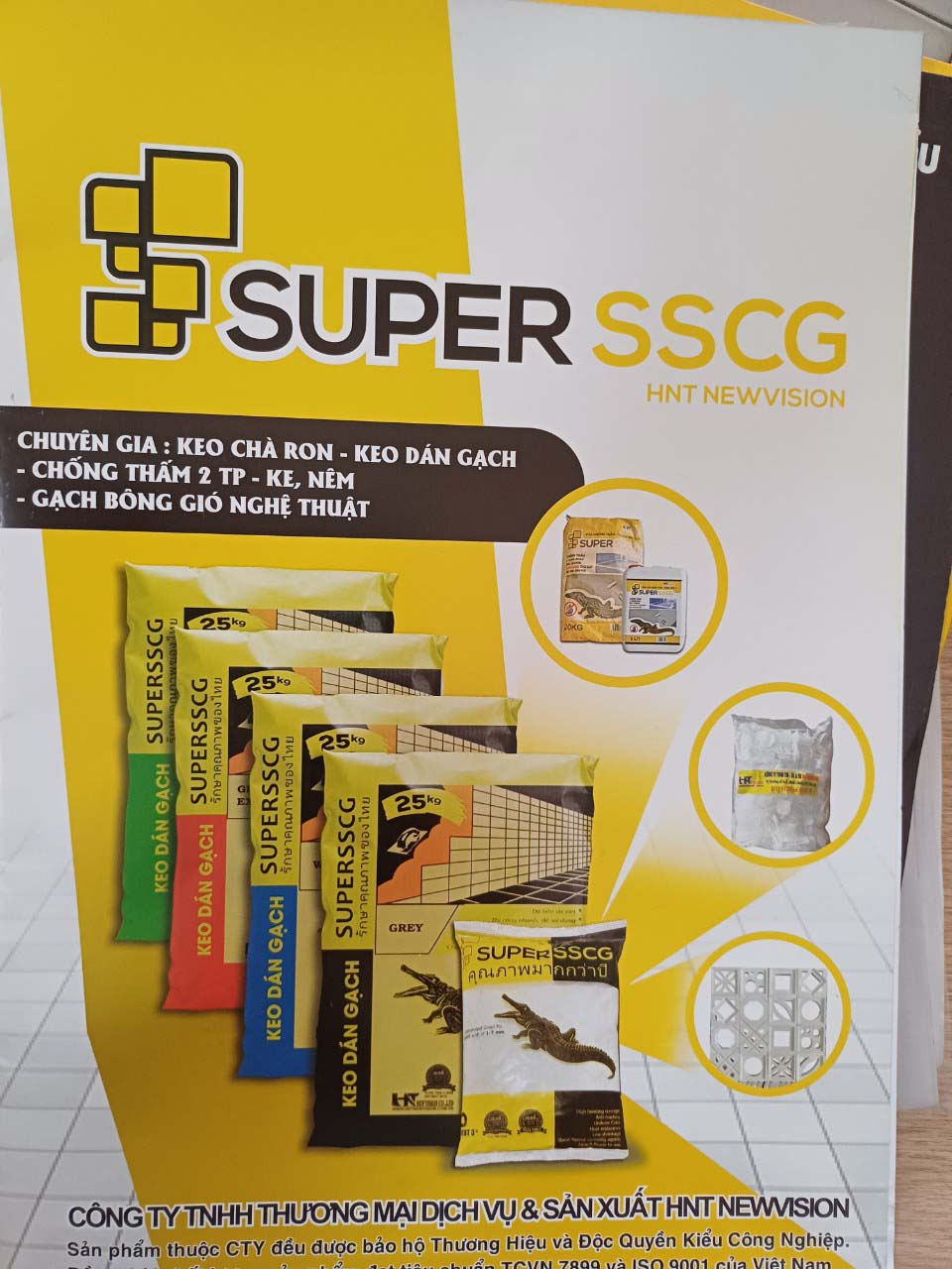 KEO CHÀ RON SUPER SSCG – Hóa chất xây dựng