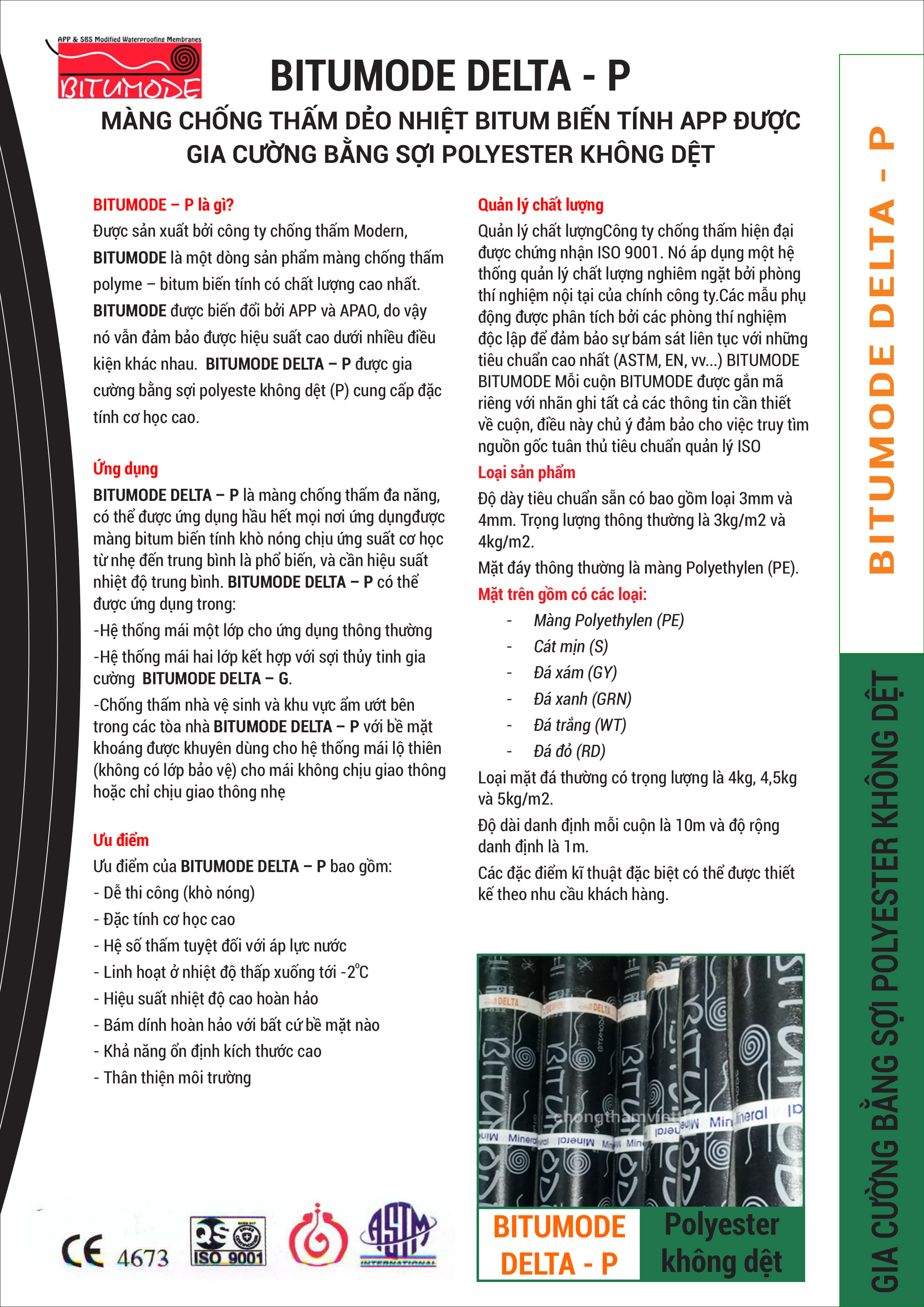 HƯỚNG DẪN THI CÔNG MÀNG BITUM KHÒ NÓNG BITUMODE DELTA - P – Hóa chất ...