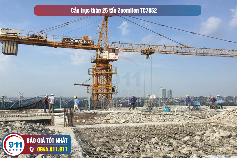 Top 4 model cần trục tháp 25 tấn phổ biến nhất Việt Nam