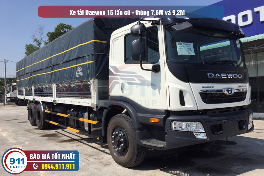 Tìm hiểu dòng xe tải daewoo 15 tấn cũ và ưu nhược điểm