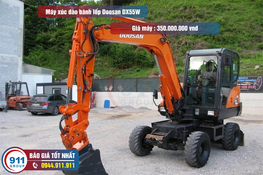 Top 3 máy xúc bánh lốp 55 giá rẻ dưới 500tr phổ biến ở VN