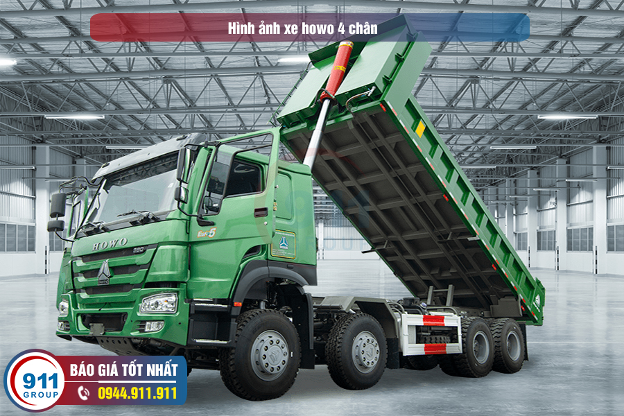 Tìm hiểu kích thước thùng xe howo 4 chân mới nhất 2022