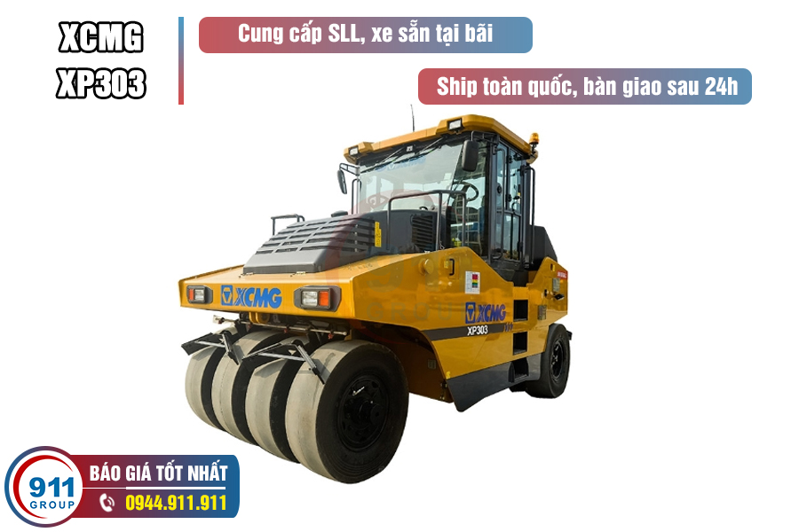 Xe lu tĩnh bánh lốp XCMG - 911Group.com.vn