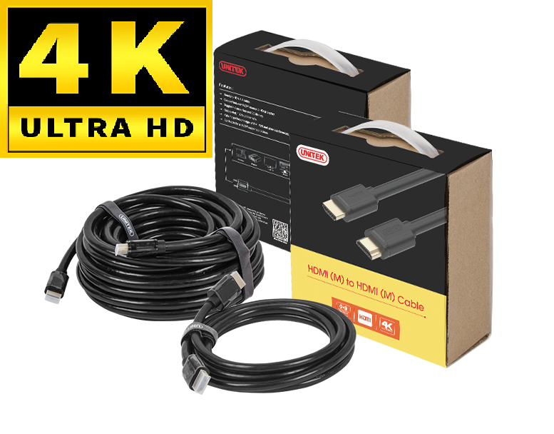 Cable HDMI 3m Unitek cao cấp chuẩn 4K, hỗ trợ 3D.Chính hãng Cable HDMI 3m Unitek cao cấp chuẩn ...