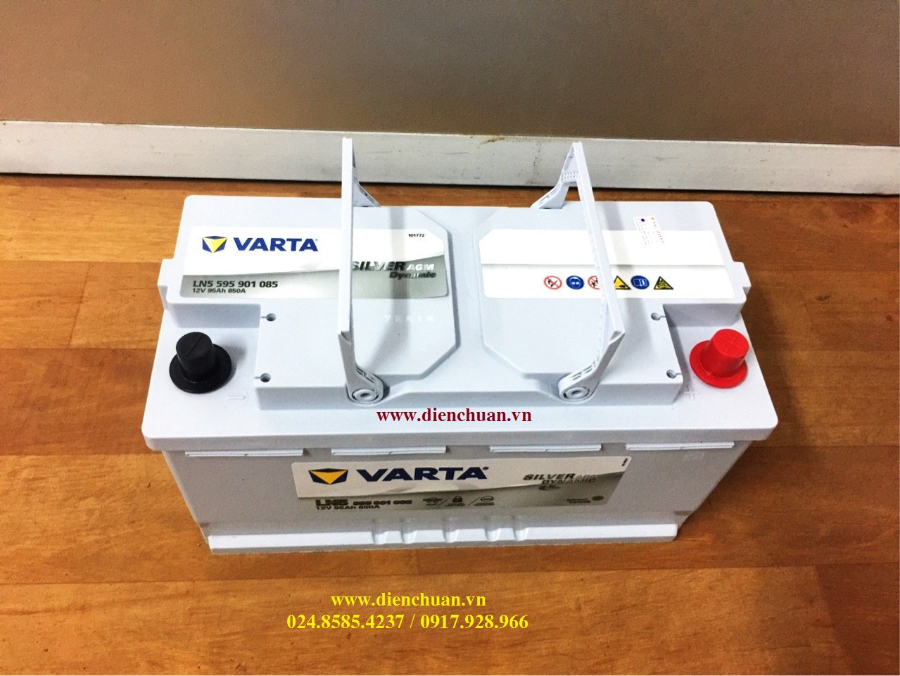 Ắc quy Varta 12V 95Ah AGM LN5 595901085 (Varta 95 AGM Start Stop)