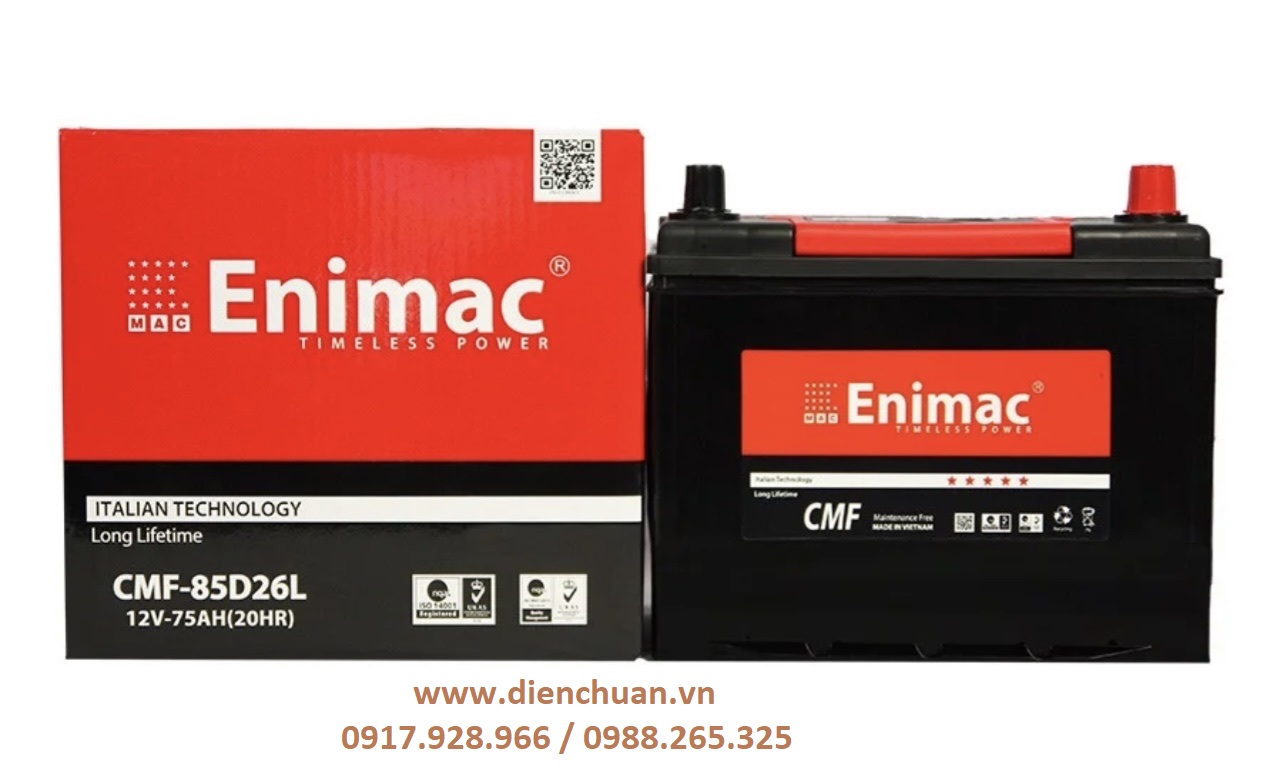 Ắc quy Enimac CMF85D26R/L (12V 75Ah)