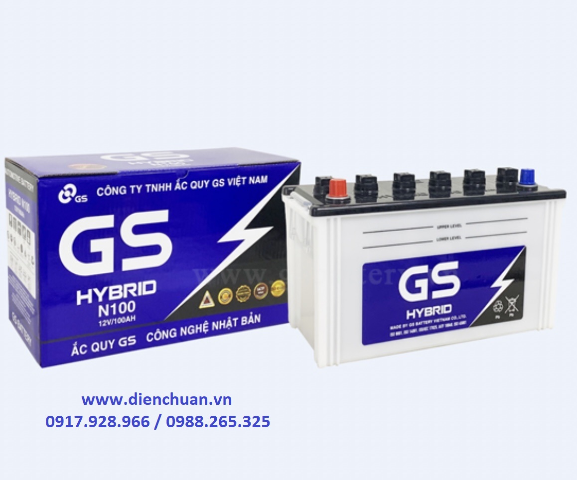 Bình ắc quy GS Hybrid N100 (12V 100AH )