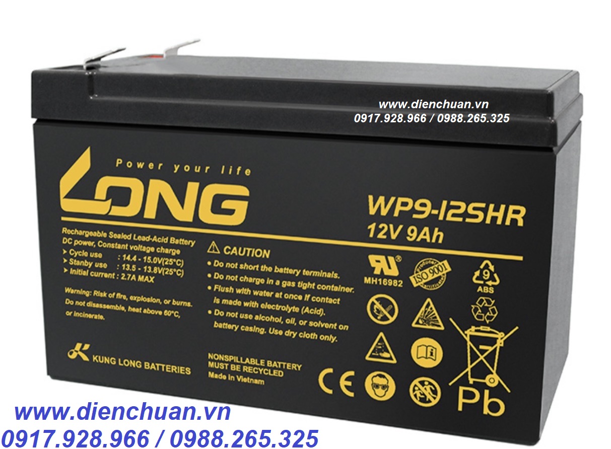 Ắc quy Long WP9-12SHR ( 12V-9Ah )