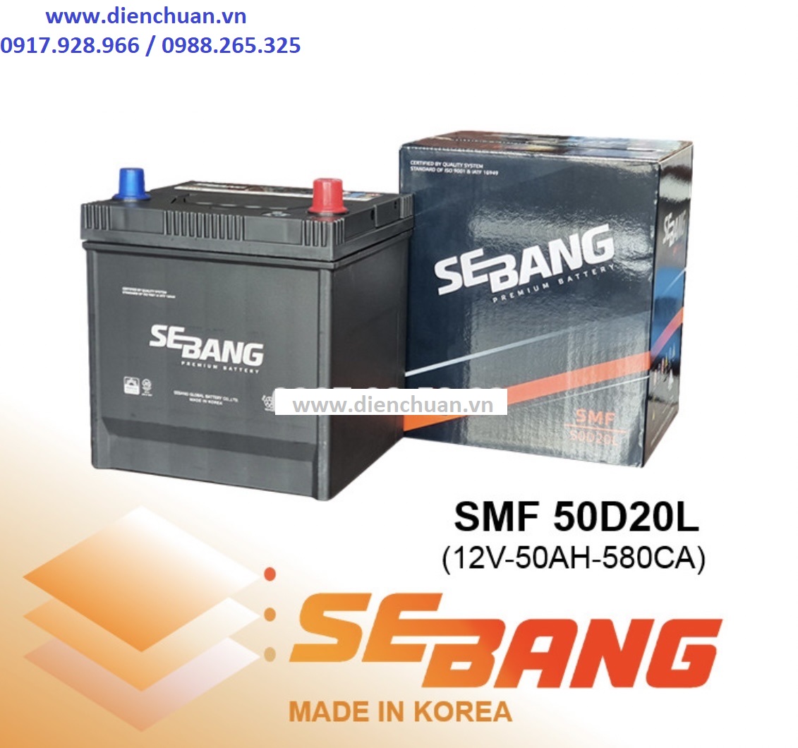 Ắc quy Sebang SMF 50D20L (12V- 50Ah)